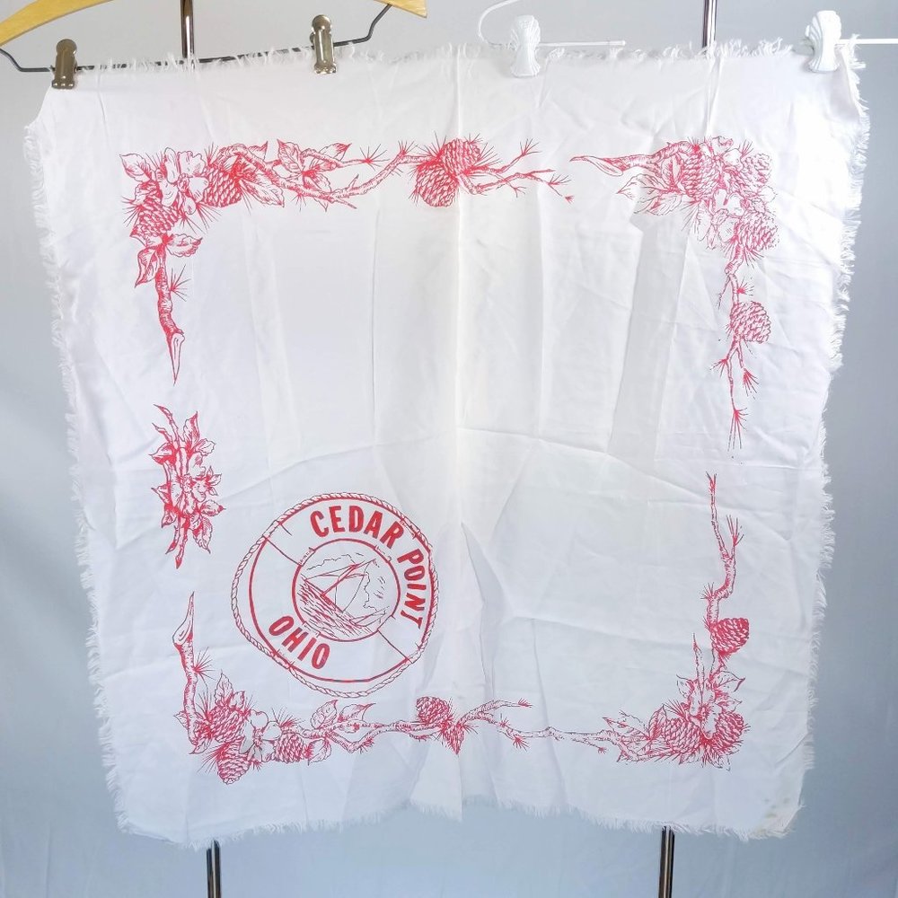 Vintage Cedar Point Silk Bandana - Gem